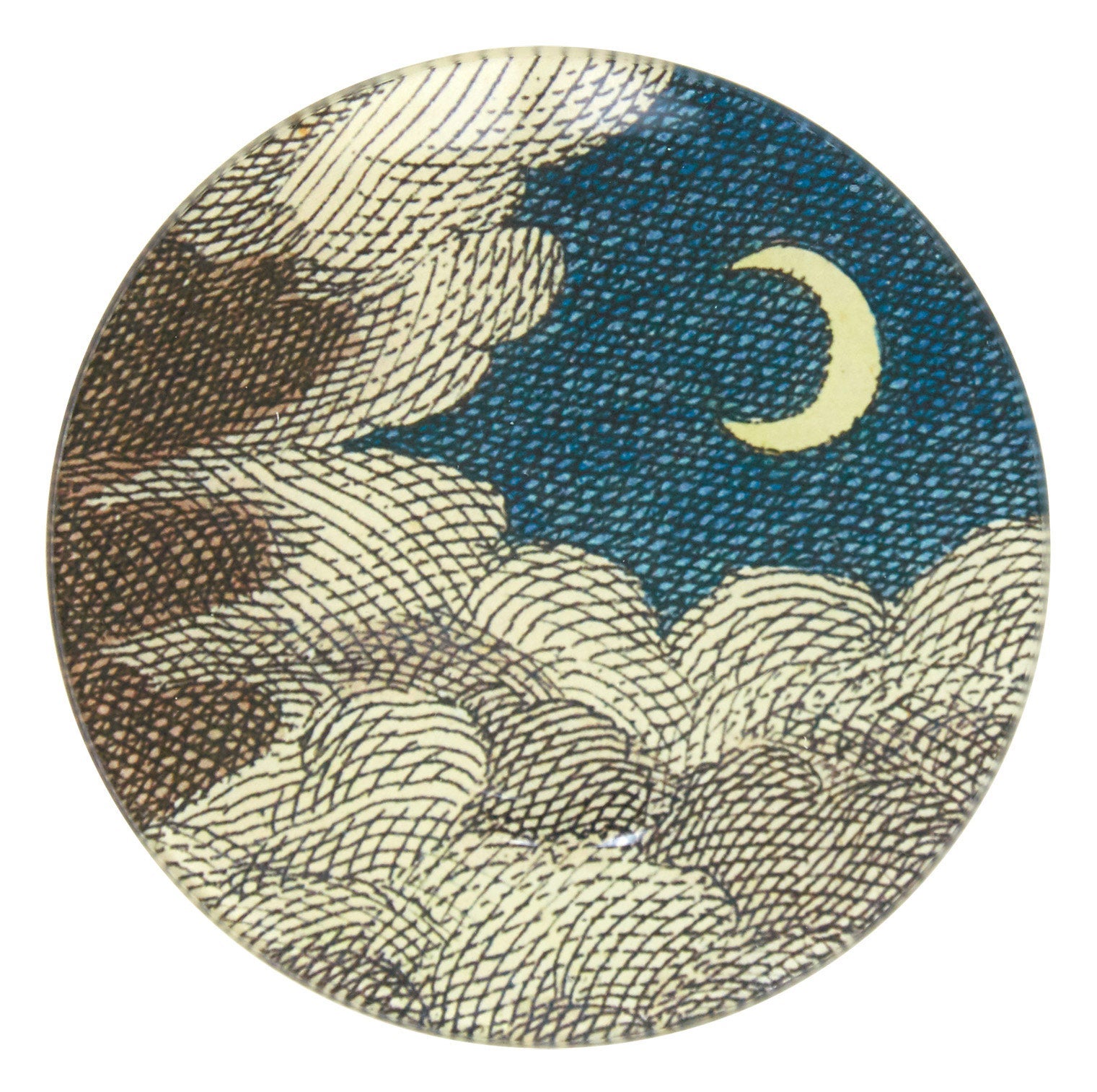 Clouds and Crescent Moon Plate - Great Gifts Club